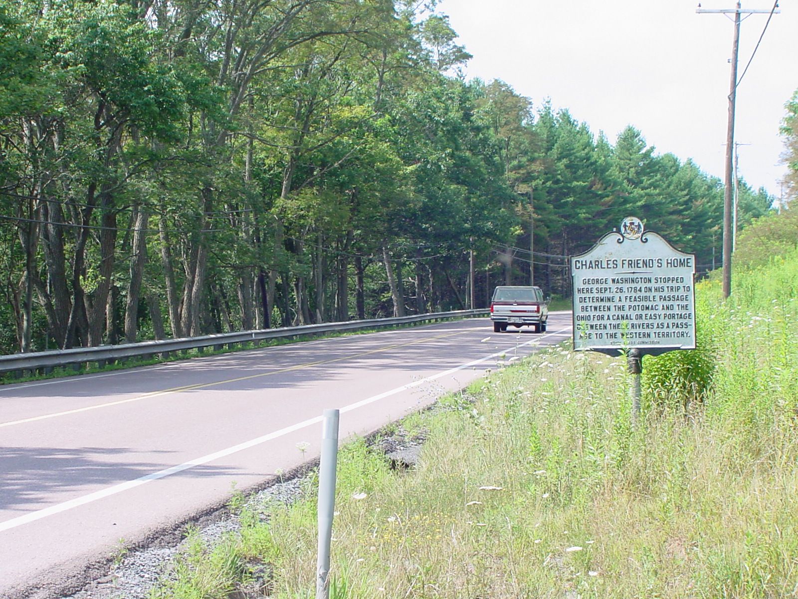 Photo: Charles Friend's Home Marker