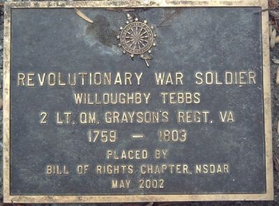 Willoughby Tebbs, a War Memorial