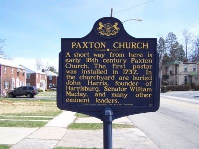 Paxton Church Historical Marker