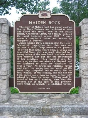 Maiden Rock Historical Marker
