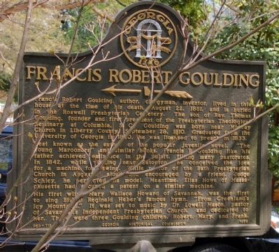 Francis Robert Goulding Historical Marker