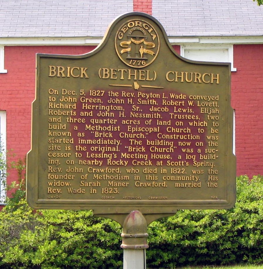 Photo: Brick (Bethel) Church Marker