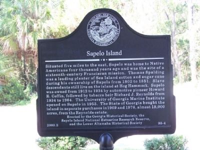Sapelo Island Historical Marker