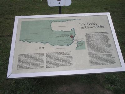 The British at Crown Point Historical Marker