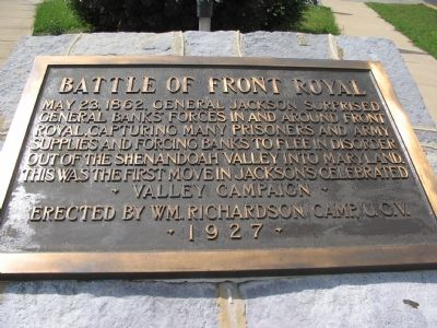 Battle of Front Royal Historical Marker