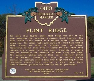 Flint Ridge Historical Marker