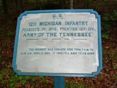 12th Michigan Infantry Historical Marker