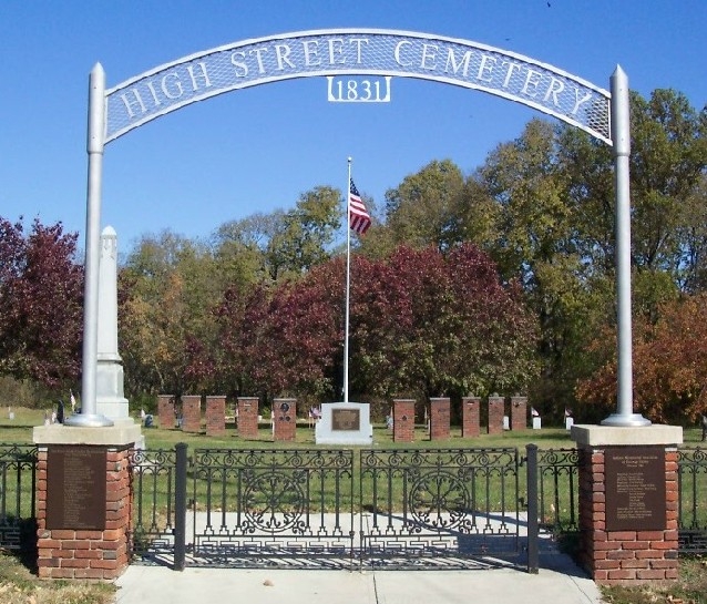 Photo: High Street Cemetery Entance and Markers