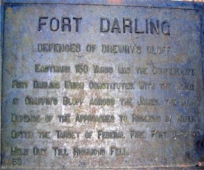 Fort Darling Historical Marker