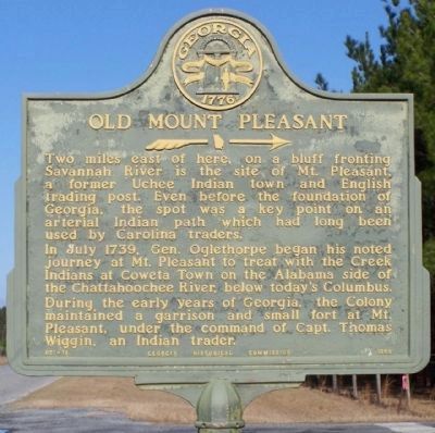 Old Mount Pleasant Historical Marker
