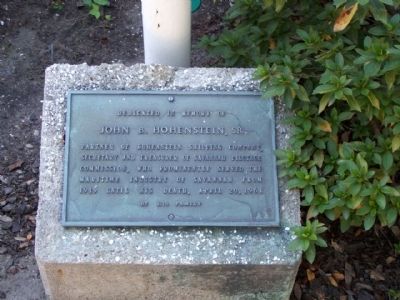 John B. Hohenstein, Sr. Historical Marker