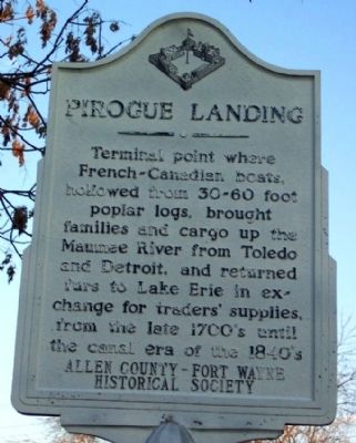 Pirogue Landing Historical Marker