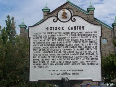 Historic Canton Historical Marker