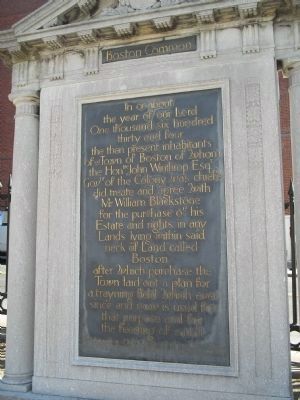 Boston Common Historical Marker