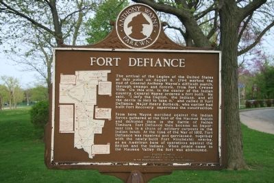 Fort Defiance / The Indian Wars 1790 - 1795 Historical Marker