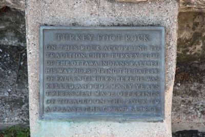 Turkey Foot Rock Historical Marker