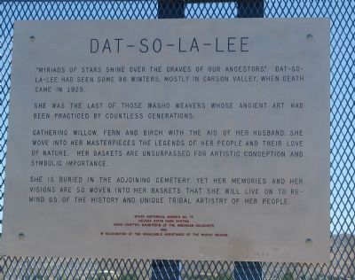Dat-So-La-Lee Historical Marker