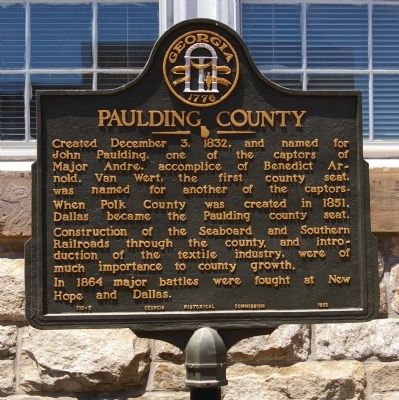 Paulding County Historical Marker