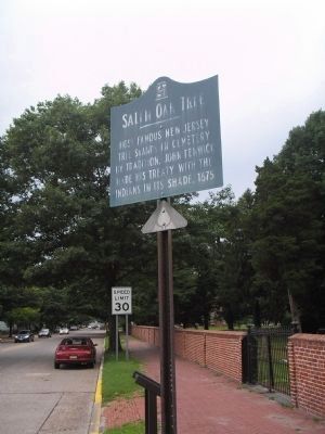 Salem Oak Tree Historical Marker
