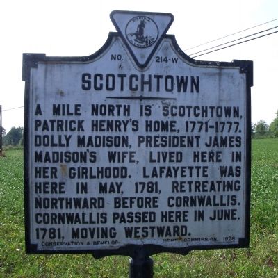 Scotchtown Historical Marker