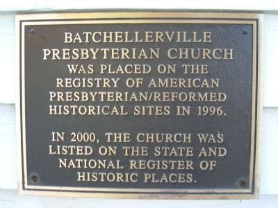Batchellerville Presbyterian Church Historical Marker