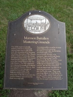 Mormon Battalion Mustering Grounds Historical Marker