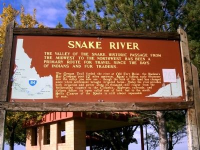 Snake River Historical Marker