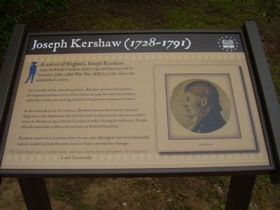 Joseph Kershaw (1728-1791) Historical Marker