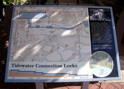 Tidewater Connection Locks Historical Marker