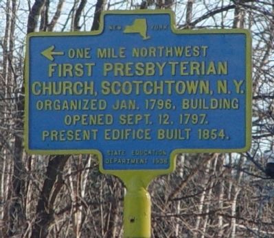 First Presbyterian Church, Scotchtown, N.Y. Historical Marker