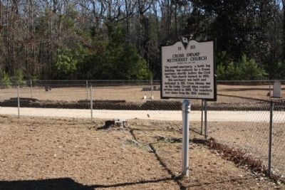 Cross Swamp Methodist Church Historical Marker