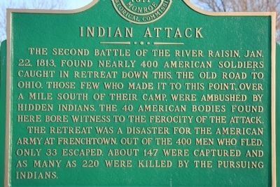 Indian Attack Historical Marker