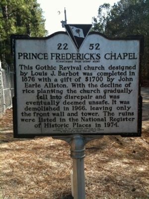 Prince Frederick's Chapel Historical Marker