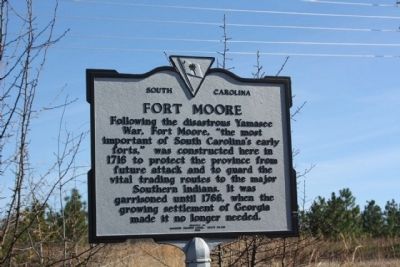 Savannah Town / Fort Moore Historical Marker