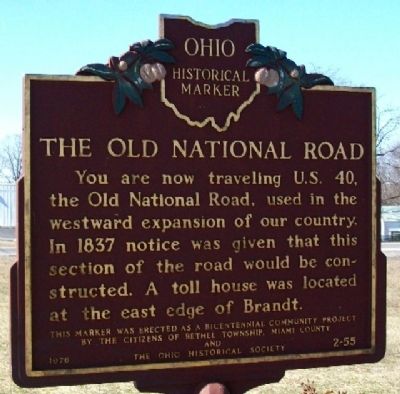 The Old National Road Historical Marker