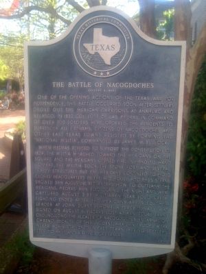 Battle of Nacogdoches Historical Marker