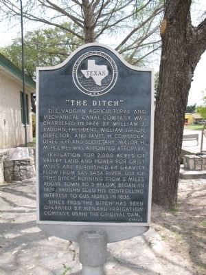"The Ditch" Historical Marker
