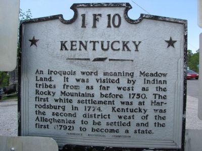 Tennessee / Kentucky Historical Marker