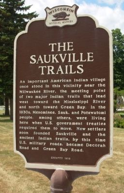 The Saukville Trails Historical Marker