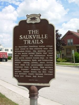 The Saukville Trails Historical Marker
