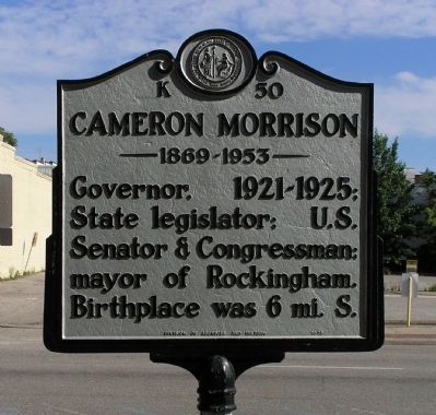 Cameron Morrison Historical Marker