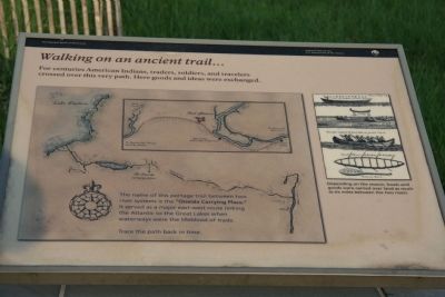 Walking on an ancient trail... Historical Marker
