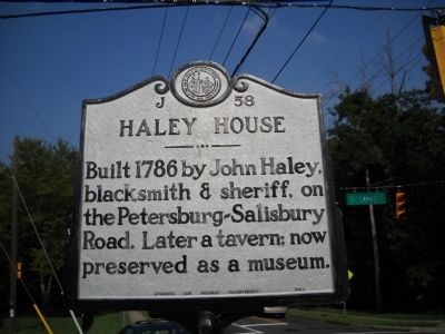 Haley House Historical Marker
