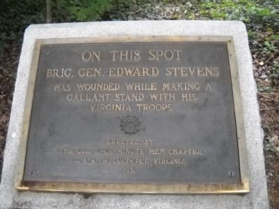Brig. Gen. Edward Stevens Historical Marker