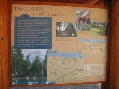 Discover the Tallac Historic Site Historical Marker