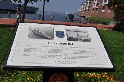 USS Norfolk Bell Historical Marker