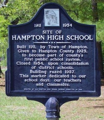 Site of Hampton High School Historical Marker