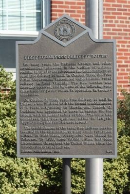 First Rural Free Delivery Route Historical Marker
