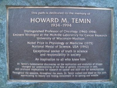 Howard M. Temin Historical Marker