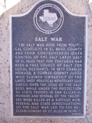 Salt War Historical Marker